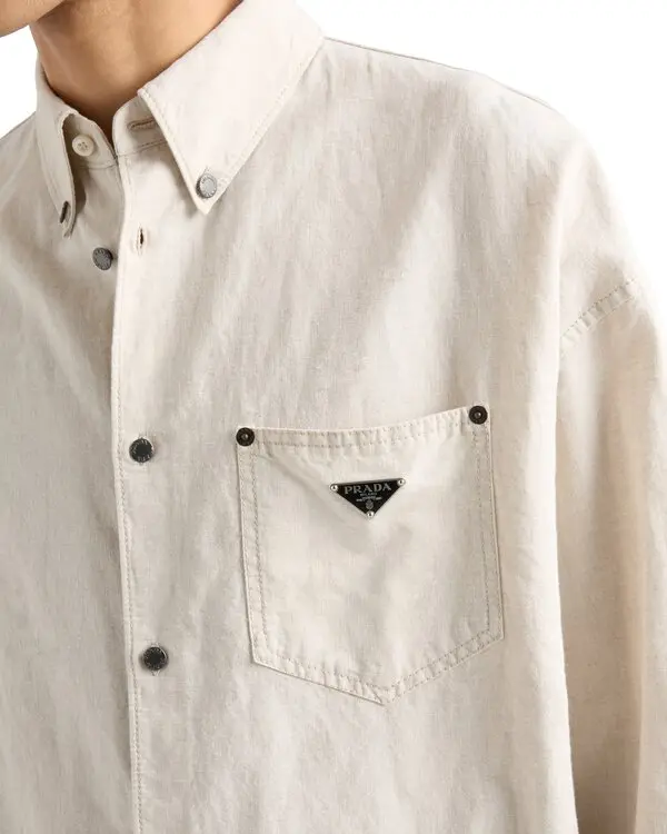 Prada Chambray Shirt - Neutral