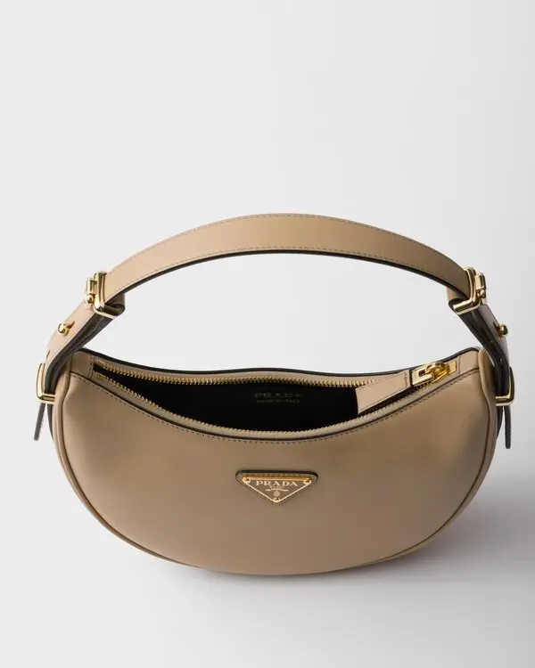 Prada Arqué Small Leather Shoulder Bag