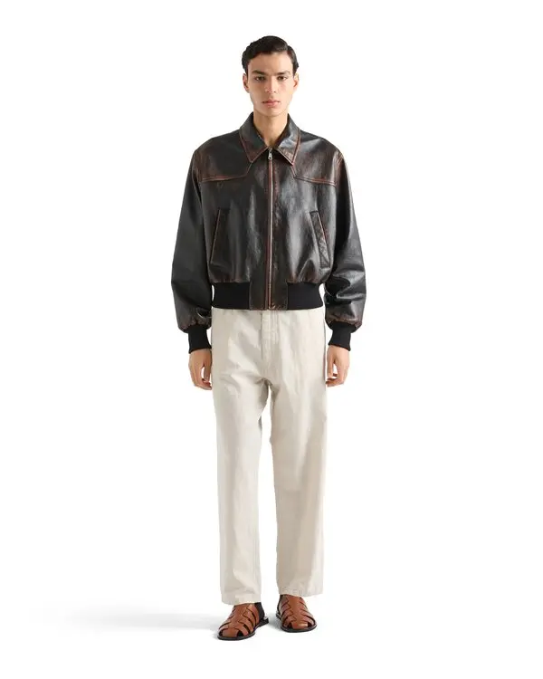 Prada Chambray Loose Fit Pants