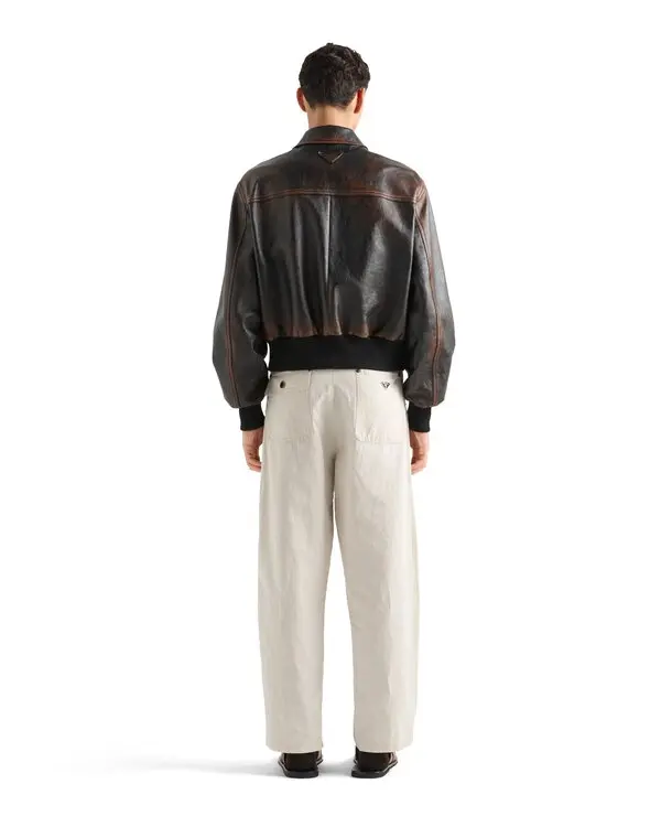 Prada Chambray Loose Fit Pants