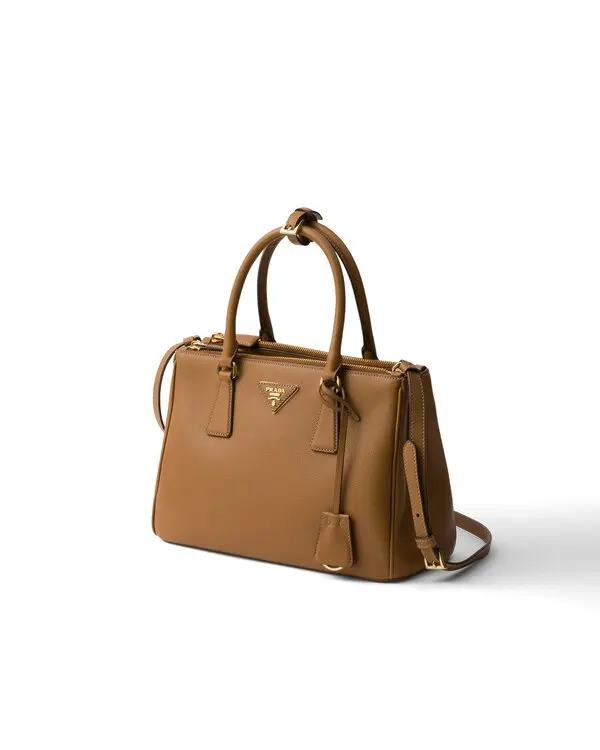 Prada Galleria Medium Leather Bag - Brown
