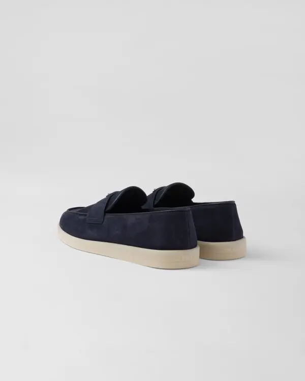 Prada Suede Loafers - Blue