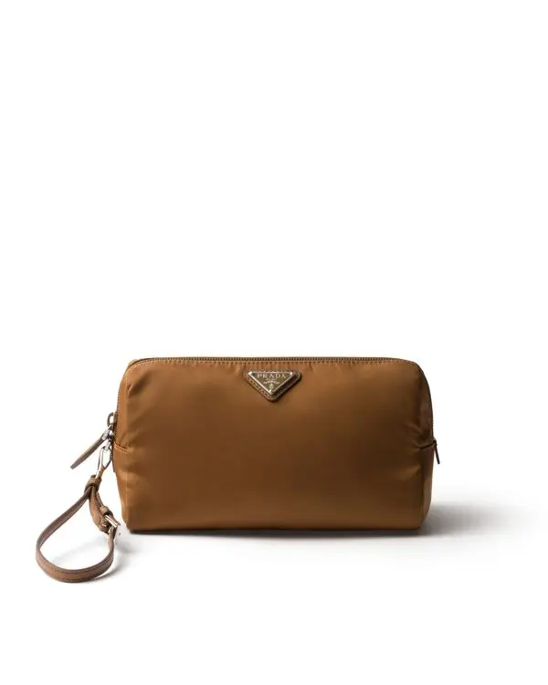Prada Re-nylon Pouch - Brown