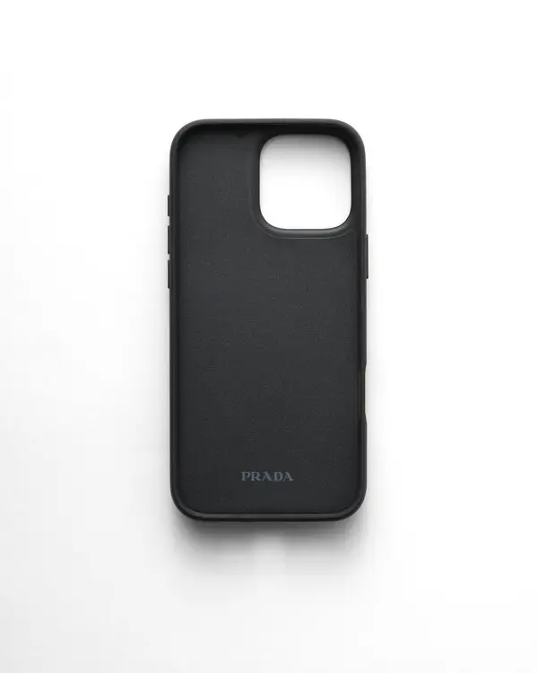 Prada Saffiano Leather Case For Iphone 16 Pro Max - Green