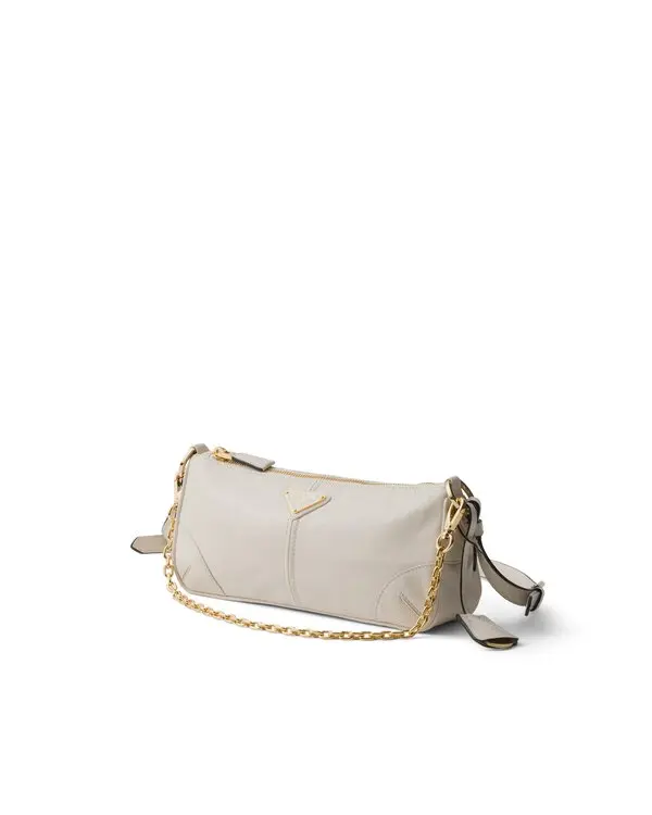 Prada Re-edition 2002 Leather Shoulder Bag - White