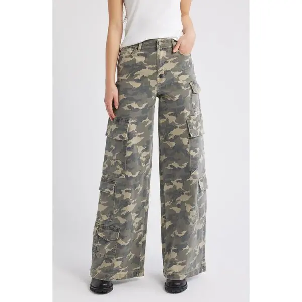 HIDDEN JEANS Wide Leg Cargo Pants
