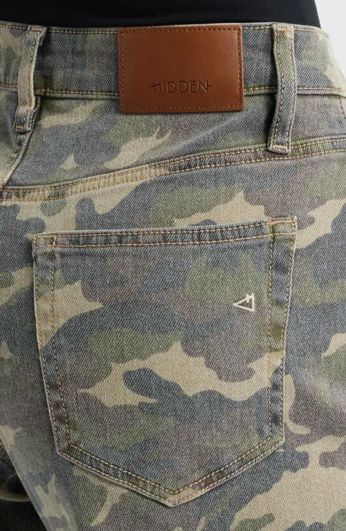 HIDDEN JEANS Camo Wide Leg Cargo Pants