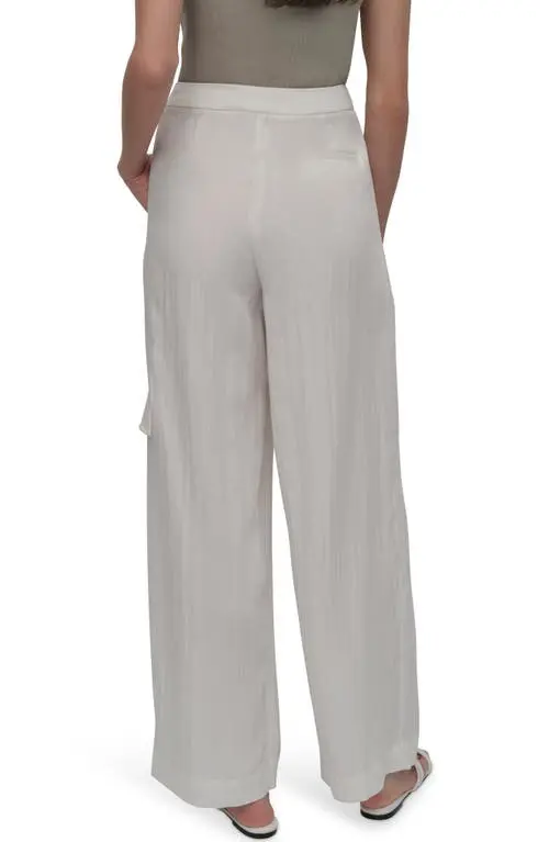 Dkny Weathered Twill Cargo Trousers - Ivory