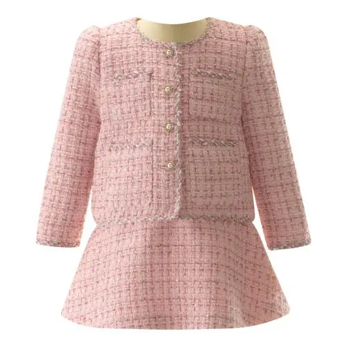 RACHEL RILEY Tweed Jacket And Skirt Set