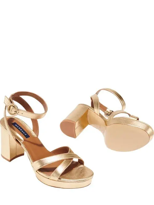 MARGAUX LONNBERG Platform Sandal - Gold