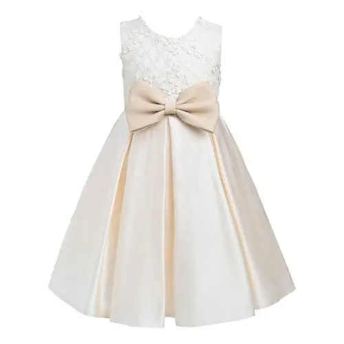 TULLEEN Hampton Embroidered Dress - Champagne