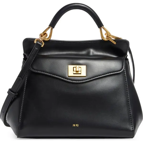 Jw Pei Lucia Faux Leather Top Handle Bag - Black
