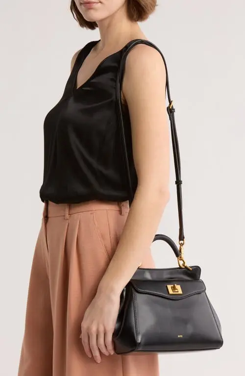 Jw Pei Lucia Faux Leather Top Handle Bag - Black
