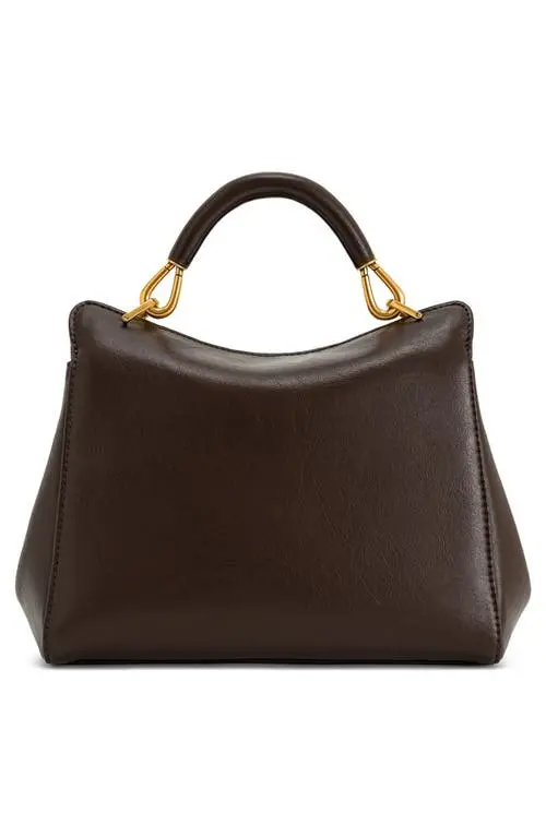 Jw Pei Lucia Faux Leather Top Handle Bag - Dark Brown