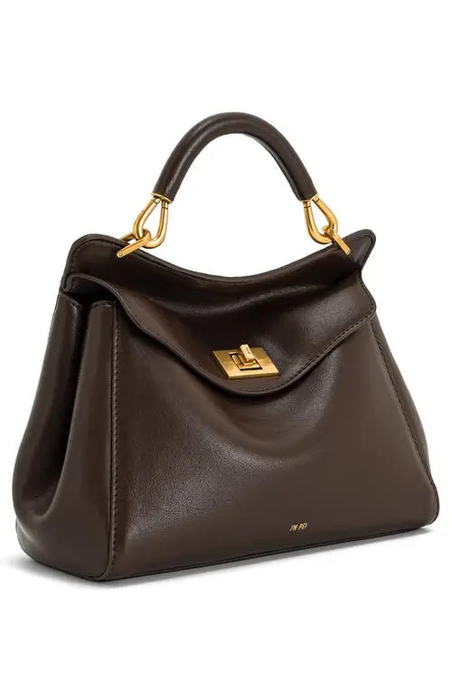 Jw Pei Lucia Faux Leather Top Handle Bag - Dark Brown