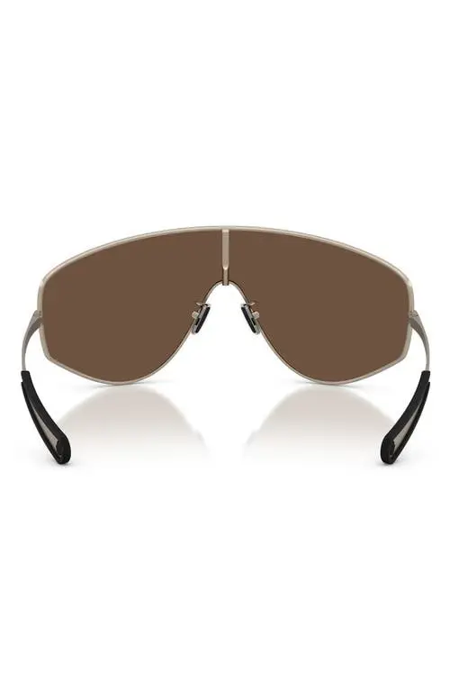 Moncler 45mm Pilot Sunglasses - Matte Bronze / Mirror Brown
