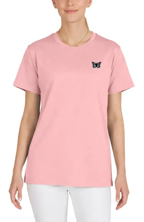 DALIX Butterfly Relaxed T-shirt - Pink
