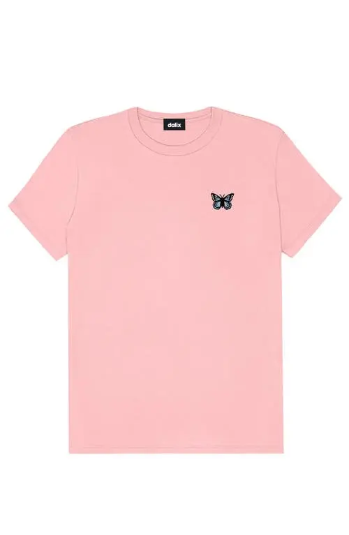 DALIX Butterfly Relaxed T-shirt - Pink