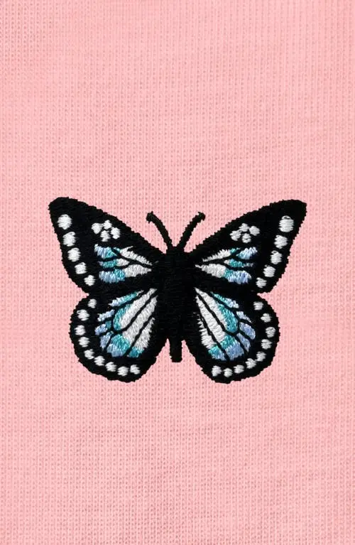DALIX Butterfly Relaxed T-shirt - Pink