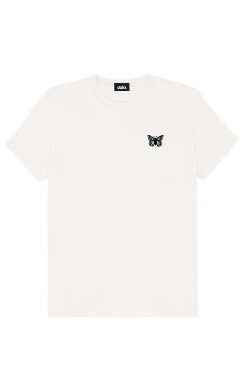 DALIX Butterfly Relaxed Tee - Vintage White