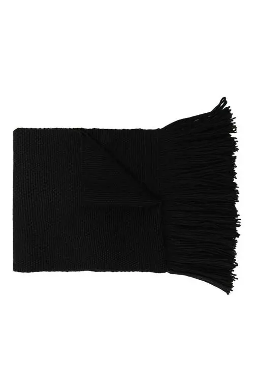 Voz Solid Fringe Scarf
