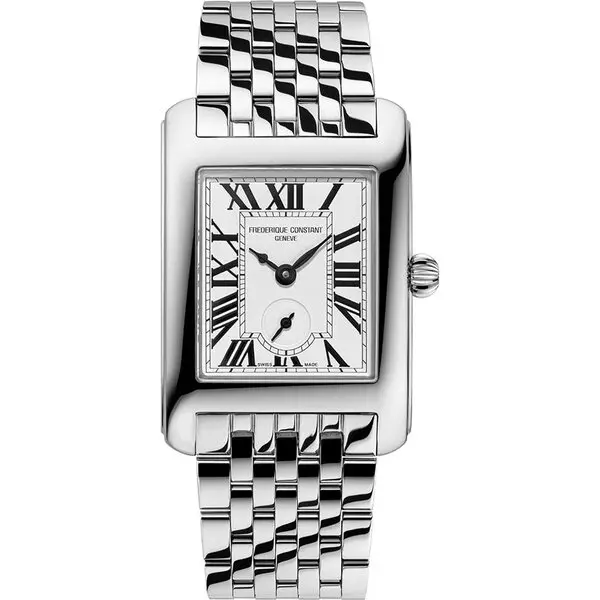 FREDERIQUE CONSTANT Classic Carrée Diamond Watch - Silver-tone