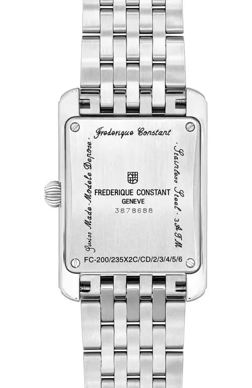 FREDERIQUE CONSTANT Classic Carrée Diamond Watch - Silver-tone