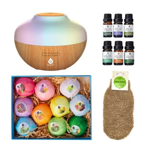 PURSONIC Bath & Aromatherapy Bundle Essential Oils - Multicolor