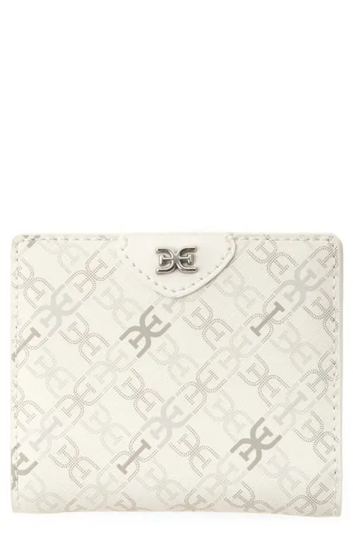 Sam Edelman Harper Monogram Faux Leather Bifold Wallet - White