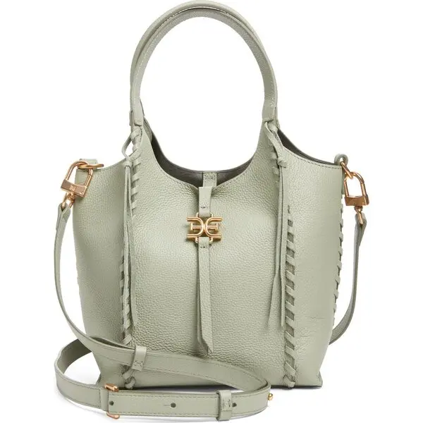 Sam Edelman Sylvia Mini Leather Crossbody Bag - Sage