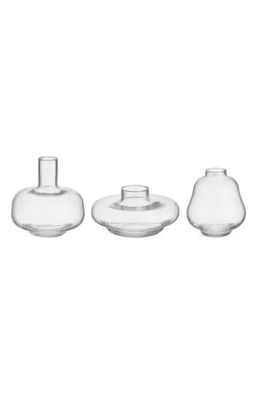 KOSTA BODA Kappa Set Of 3 Mini Vases - Clear