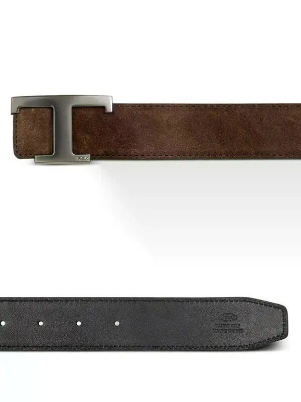 TOD'S T Timeless Reversible Belt - Brown