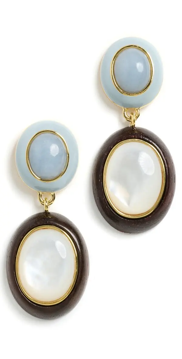 LIZZIE FORTUNATO Papaya Pearl Earrings - Multi