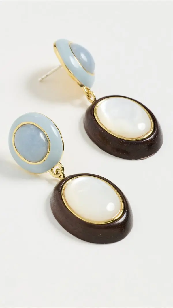 LIZZIE FORTUNATO Papaya Pearl Earrings
