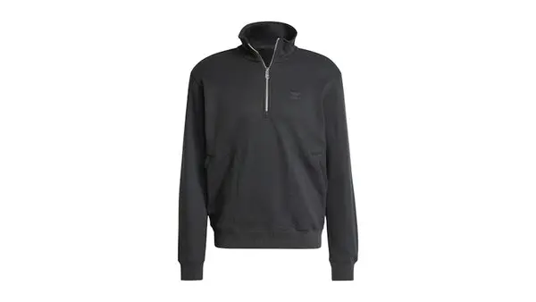 Adidas Trefoil Essentials Waffle 1/zip Sweatshirt