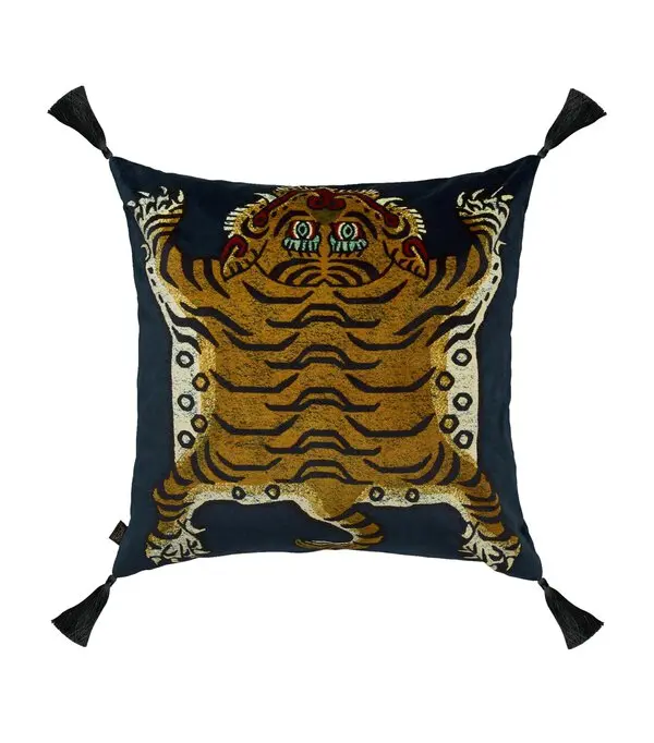 HOUSE OF HACKNEY Large Velvet Saber Cushion - Blue
