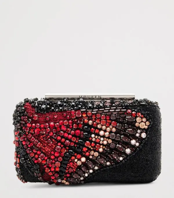 Alexander McQueen Embellished T-bar Box Clutch