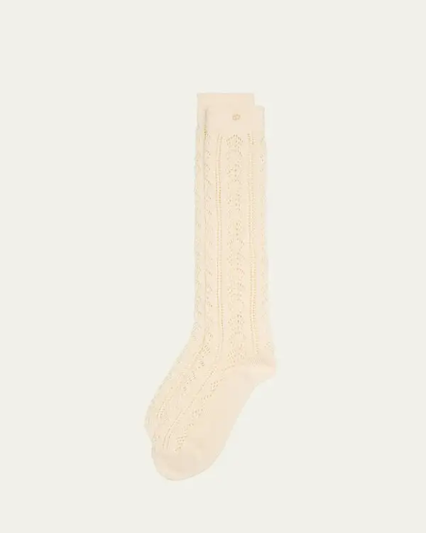Valentino Garavani Vlogo Over-calf Socks - Nude