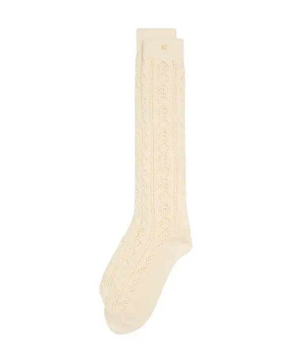 Valentino Garavani Vlogo Over-calf Socks - White