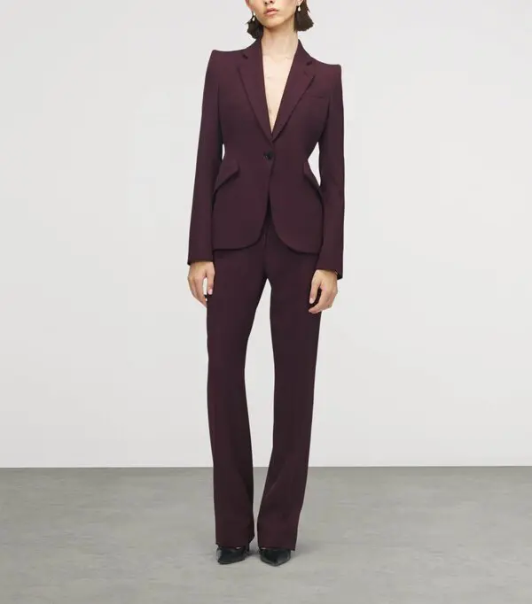Alexander McQueen Wool Single-breasted Blazer