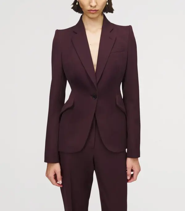 Alexander McQueen Wool Single-breasted Blazer