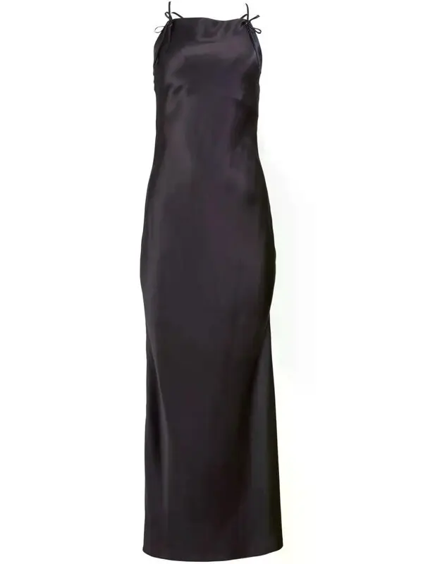 FLEUR DU MAL Silk Dress - Black