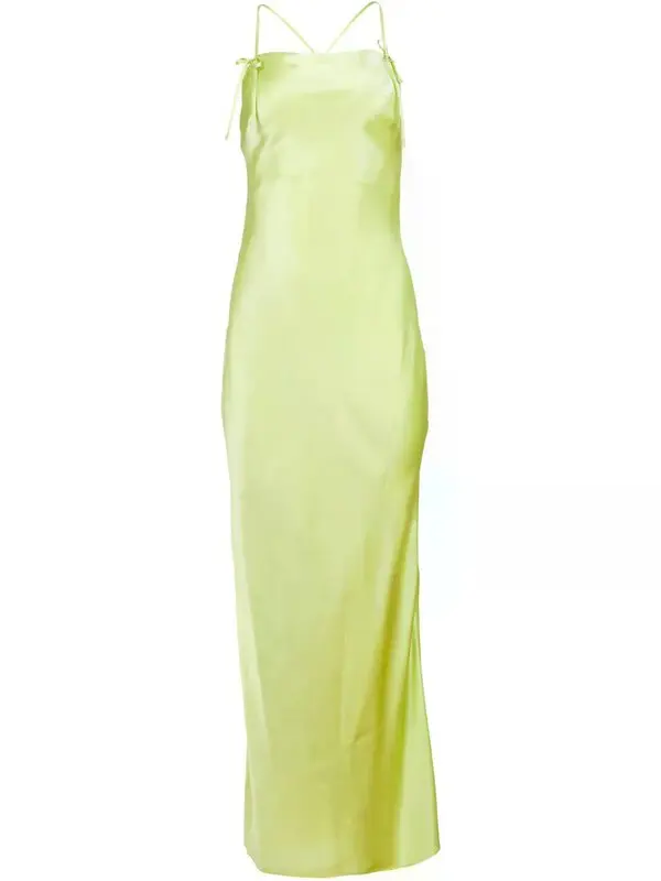 FLEUR DU MAL Silk Dress - Green