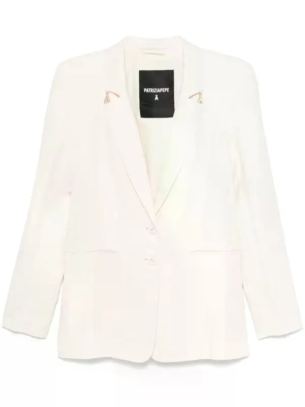 Patrizia Pepe Logo-plaque Detailed Blazer