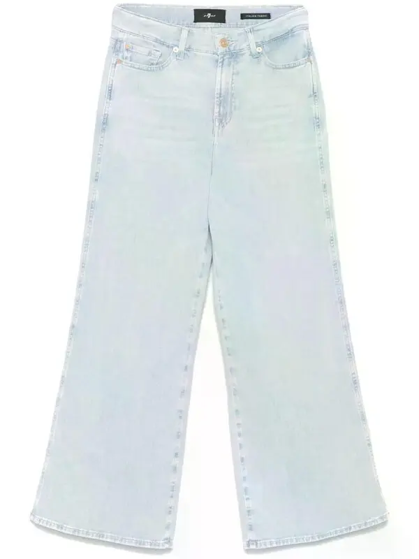 7 For All Mankind Lotta Wide-leg Jeans - Blue