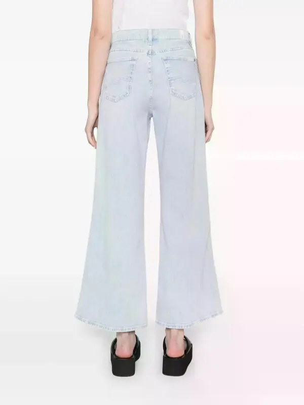 7 For All Mankind Lotta Wide-leg Jeans - Blue