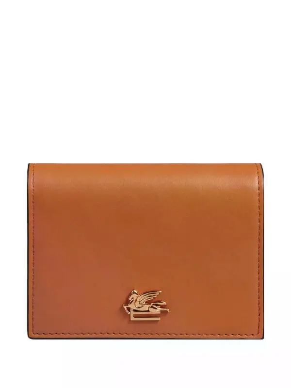 Etro Pegaso-motif Leather Wallet - Brown