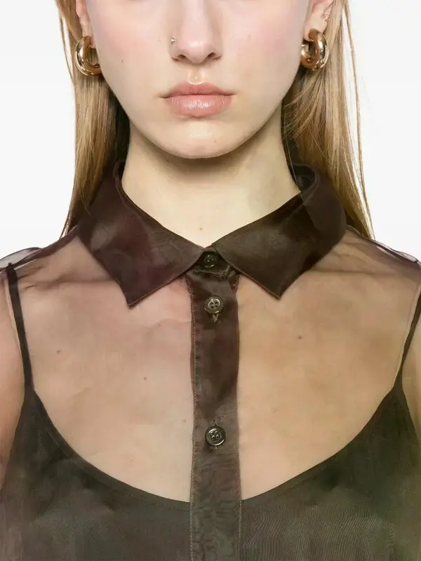 Peserico Semi-sheer Shirt Dress