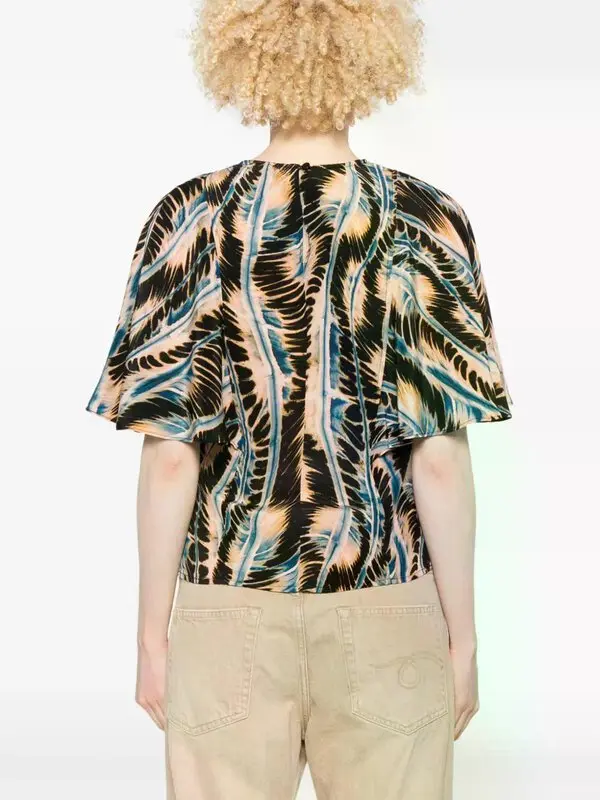 Ulla Johnson Ada Printed Blouse - Brown