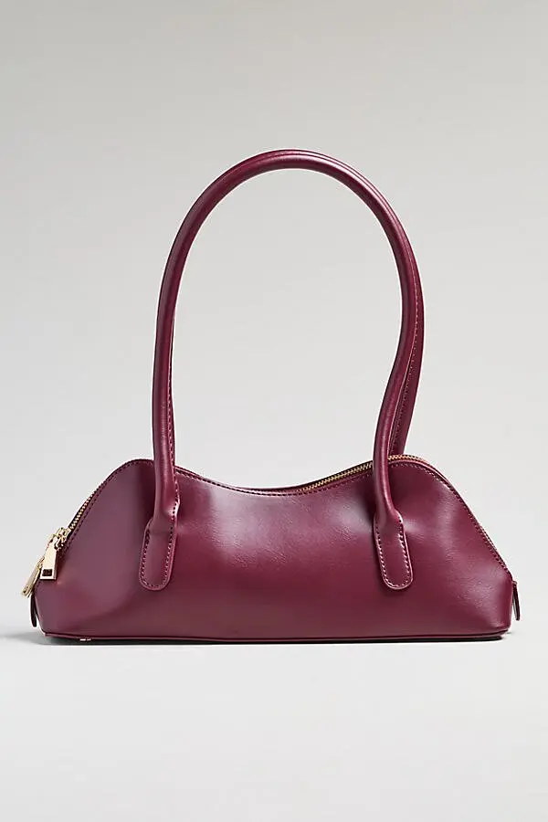 MELIE BIANCO Dakota East West Shoulder Bag - Burgundy